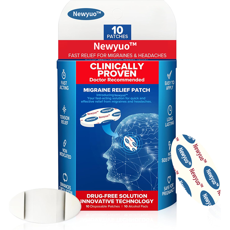 Newyuo™ Migraine Relief Patches, Fast-Acting, Drug-Free Headache & Ten ...